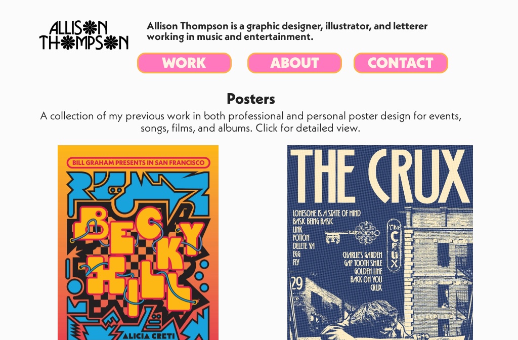 Allison Thompson - Graphic Designer for Bands, Musicians, Record Labels ...