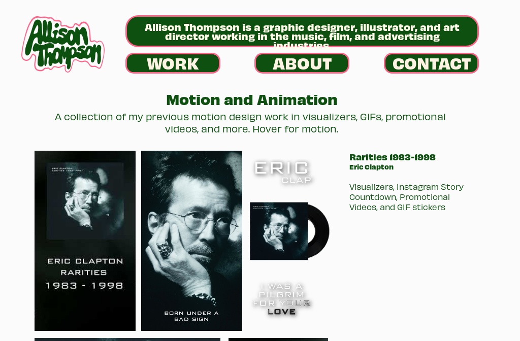 Allison Thompson - Graphic Designer for Bands, Musicians, Record Labels ...