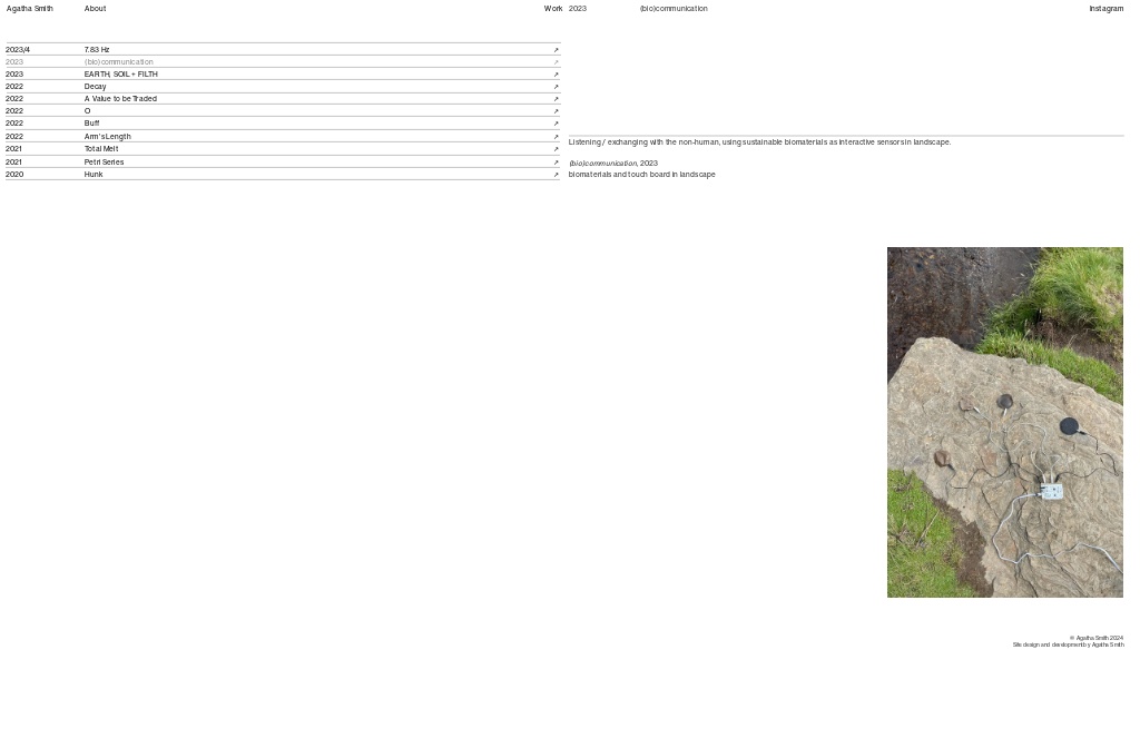 Agatha Smith — (bio)communication