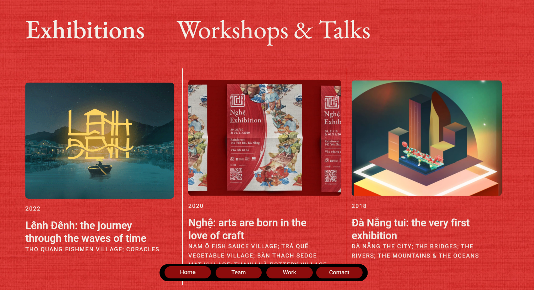 Đà Nẵng tui - Creative and Cultural Hub — Works: Exhibitions