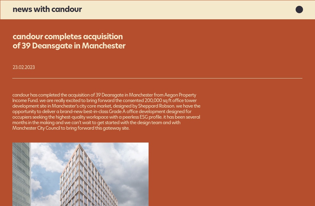 Candour — news with candour