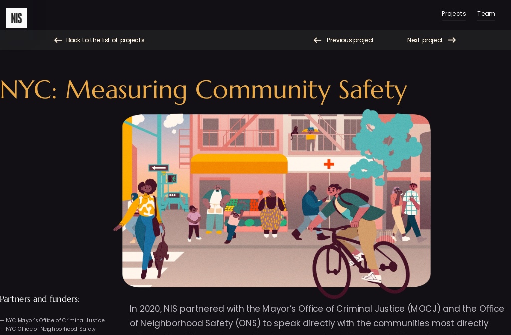 National Innovation Service — NYC: Measuring Community Safety