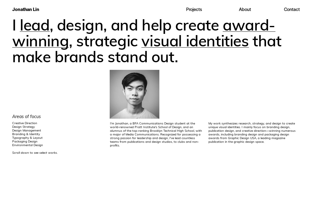 Jonathan Lin—Award Winning Graphic Designer