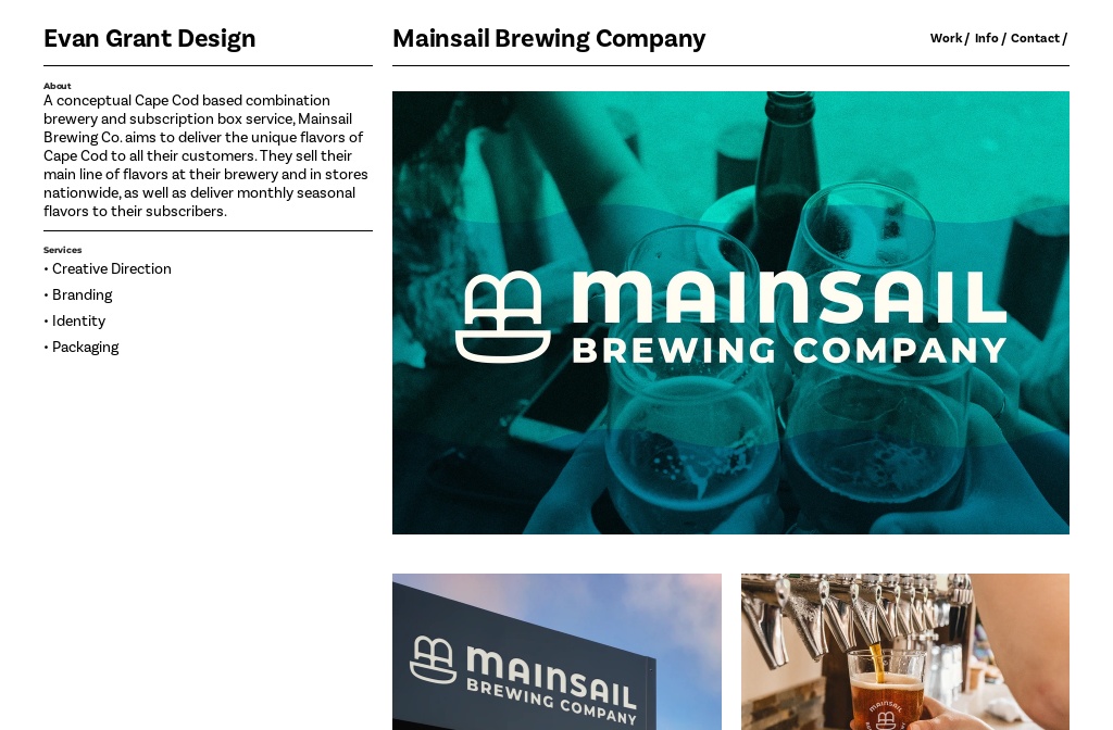 Evan Grant Design — Mainsail Brewing Company