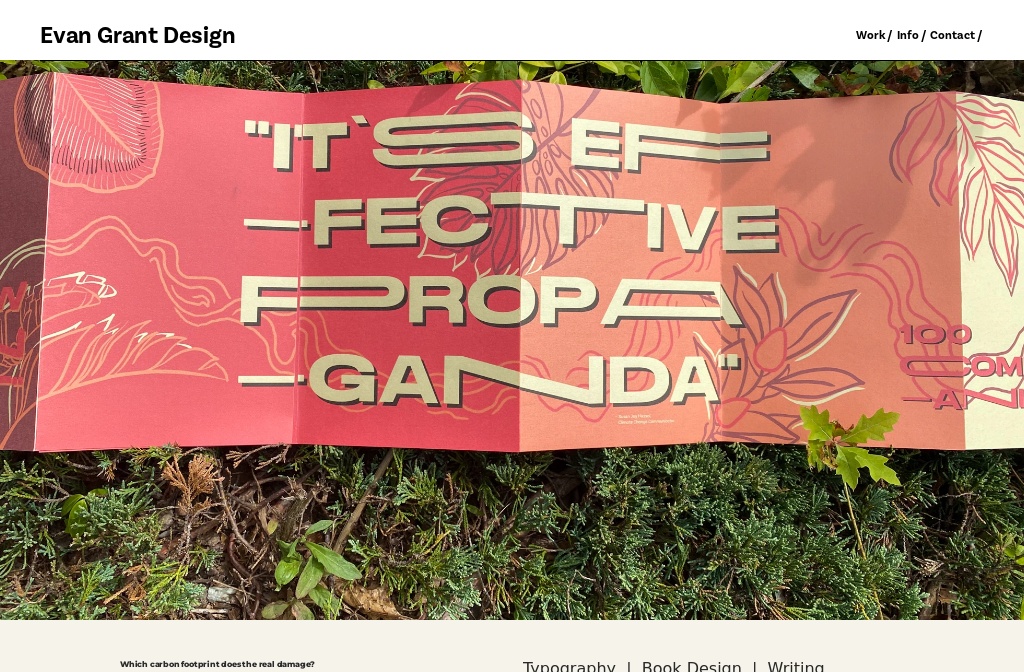 Evan Grant Design — Carbon Footprint