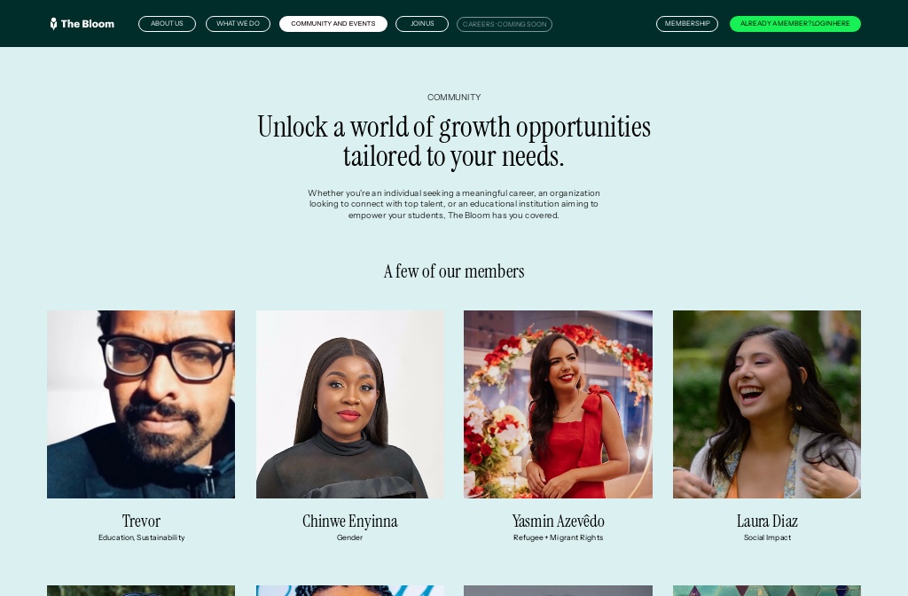 The Bloom — Community