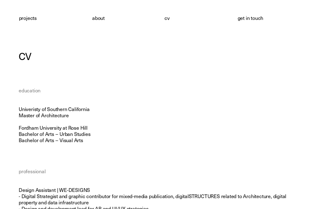 Lucy Changrui Liu — CV