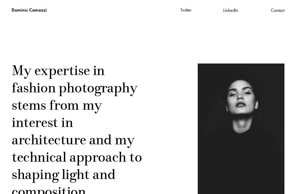 Dominic Camozzi — About