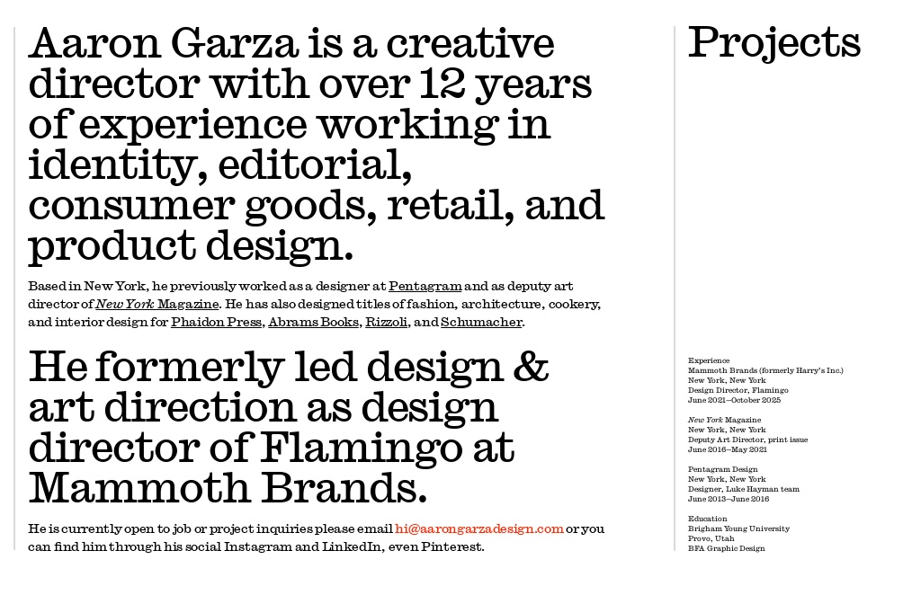 Aaron Garza: Graphic Design & Art Direction