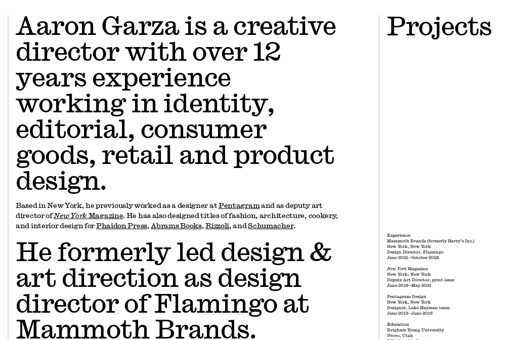 Aaron Garza: Graphic Design & Art Direction