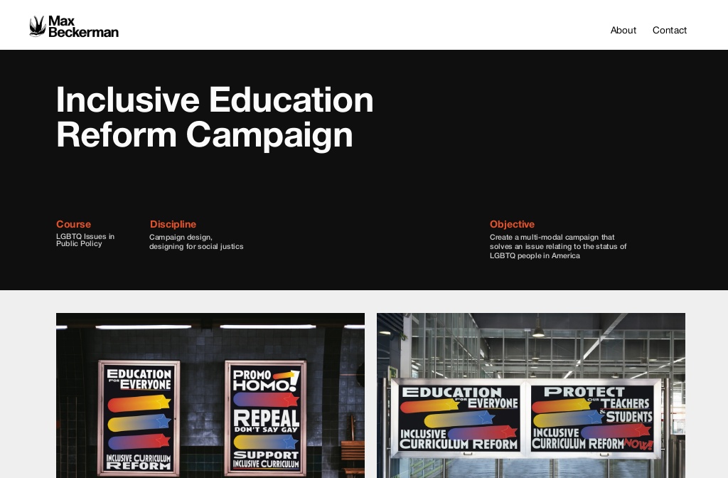 Inclusive Education Campaign – Max Beckerman