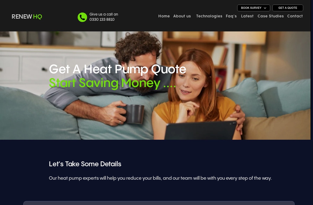 Online Heat Pump Quote