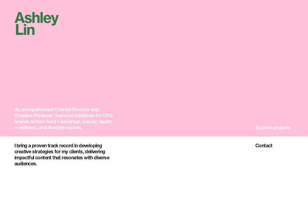 Ashley Lin's Portfolio