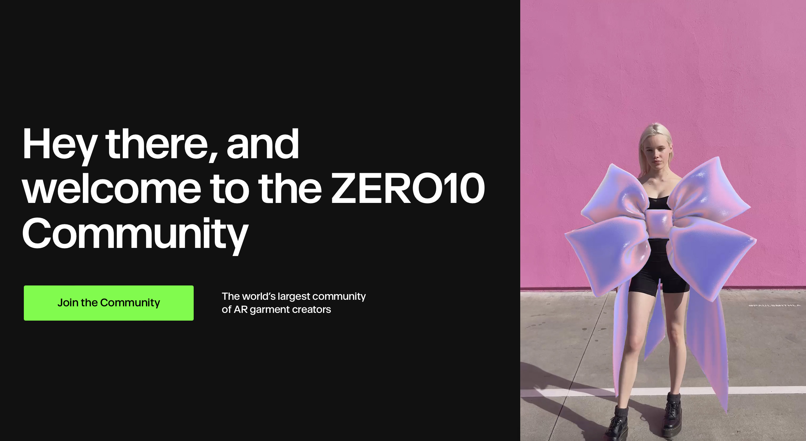 ZERO10 AR Fashion Platform — ZERO10: Independent designer form