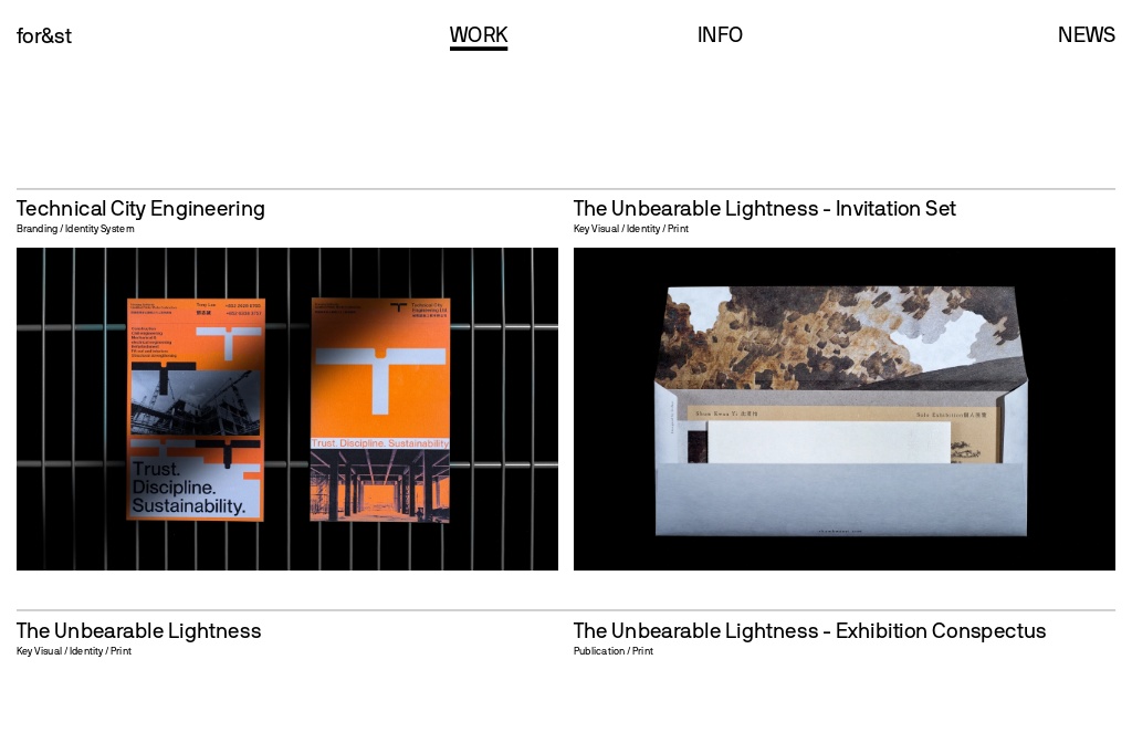 for&st, Graphic Design, Form Structure, Award-Winning Designs