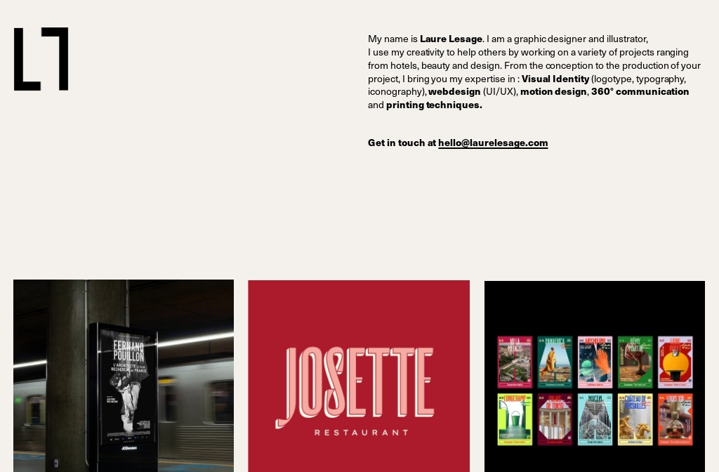 Laure Lesage portfolio