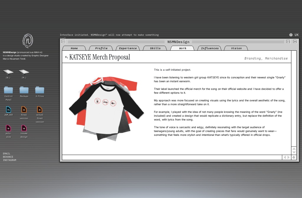 NSMNDesign - Graphic Design Studio — KATSEYE Merch Proposal