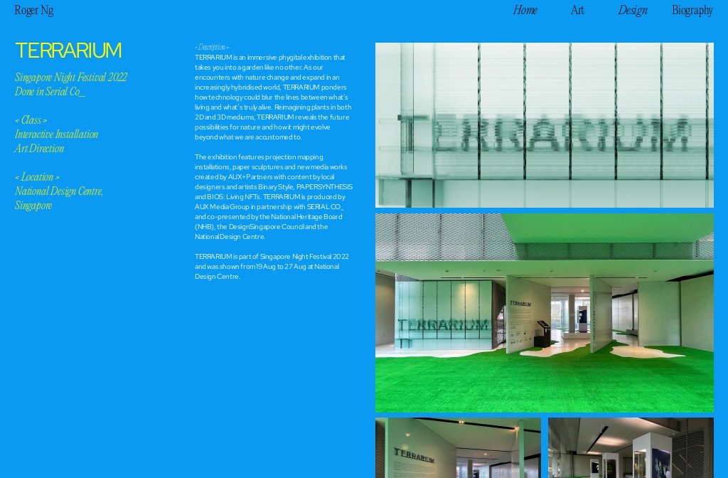 Roger's Website — Terrarium