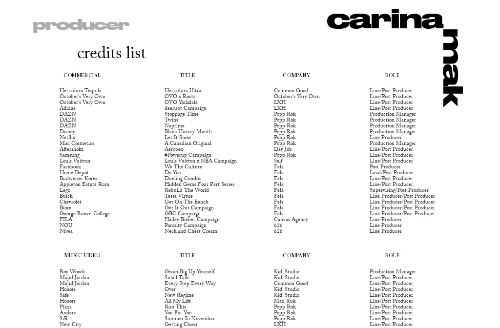 carina mak - creative producer — Page 6