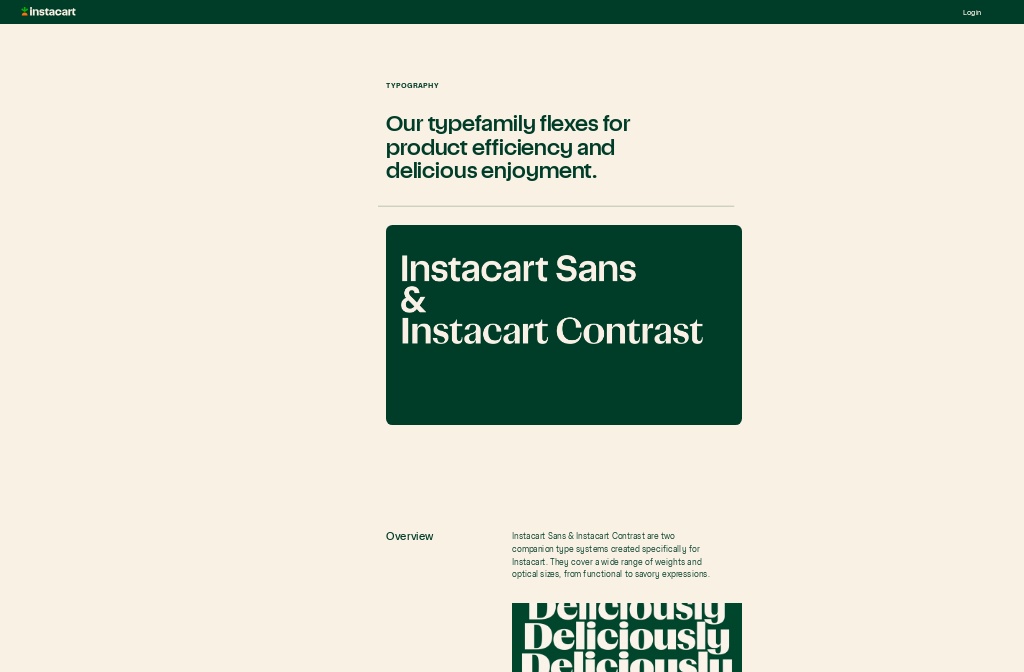 Instacart Brand Guide — Instacart Typography