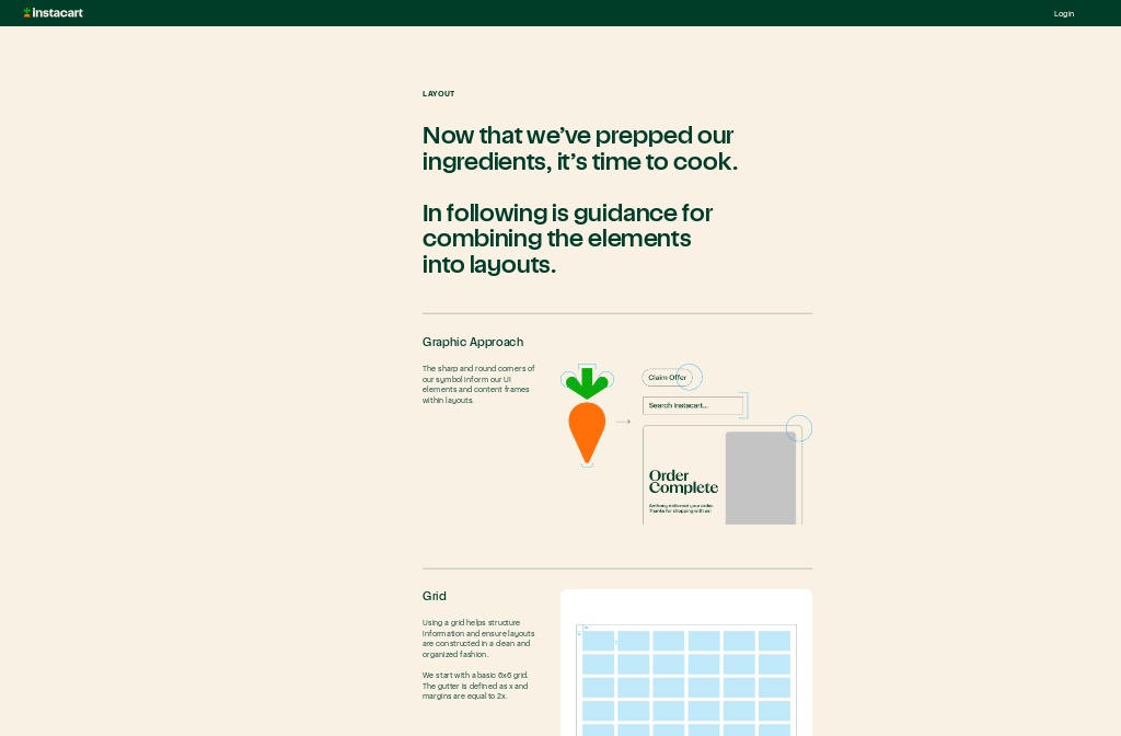 Instacart Brand Guide — Instacart Layout