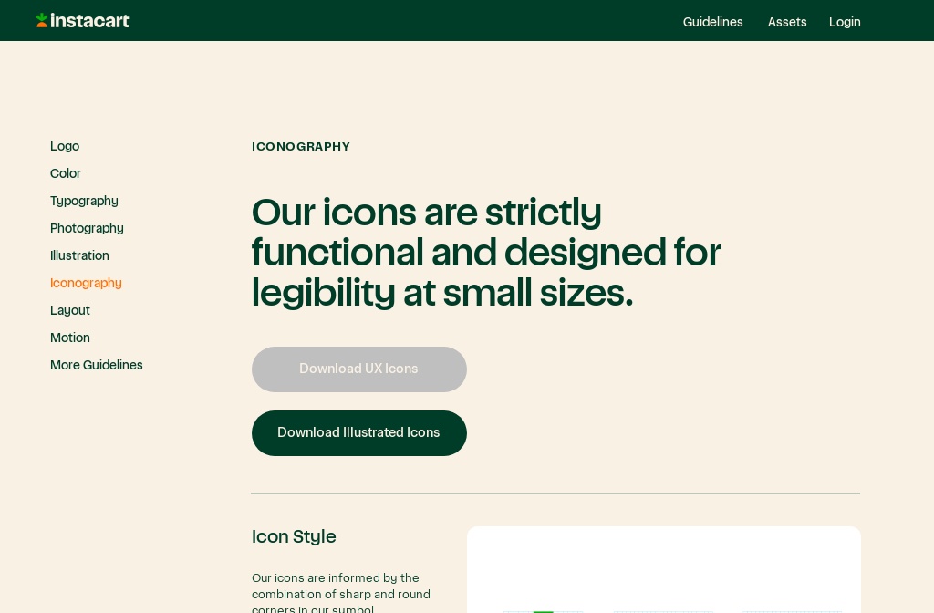 Instacart Brand Guide — Instcart Iconography