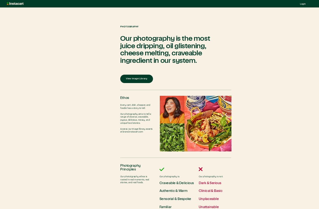 Instacart Brand Guide — Photography