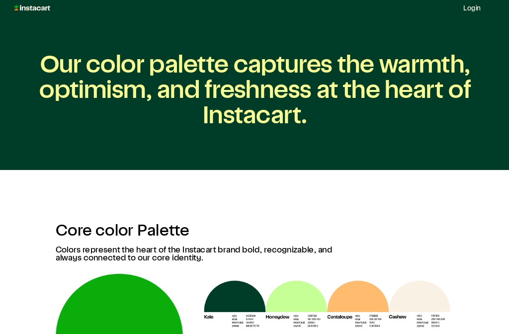 Instacart Brand Guide — Color