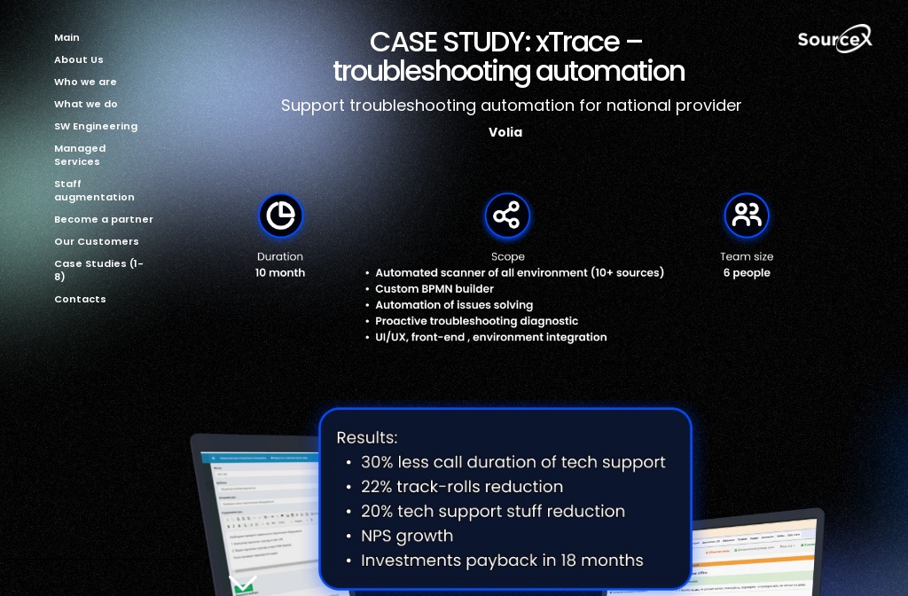SourceX profile — case study