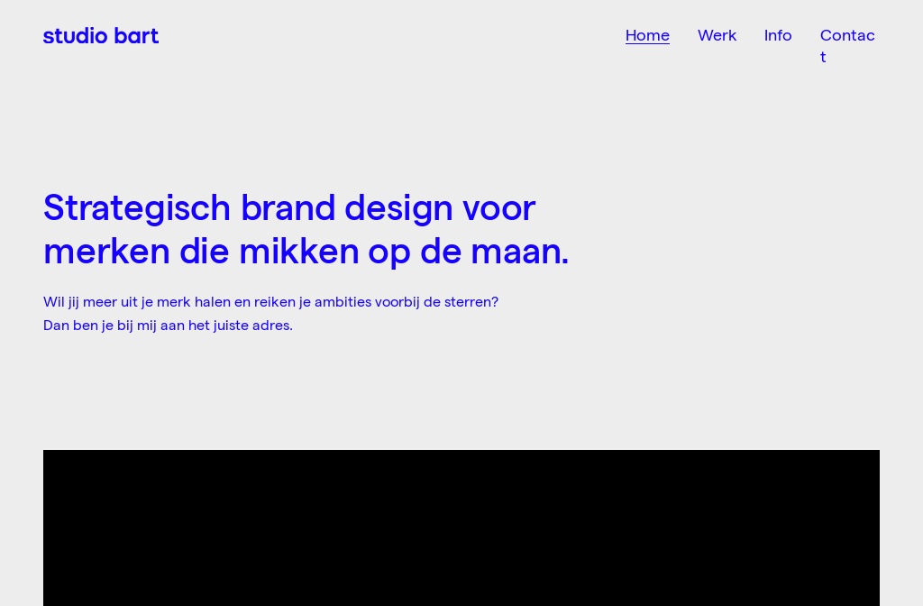 Studio Bart - Jouw Partner in Branding, Rebranding & Visueel Design
