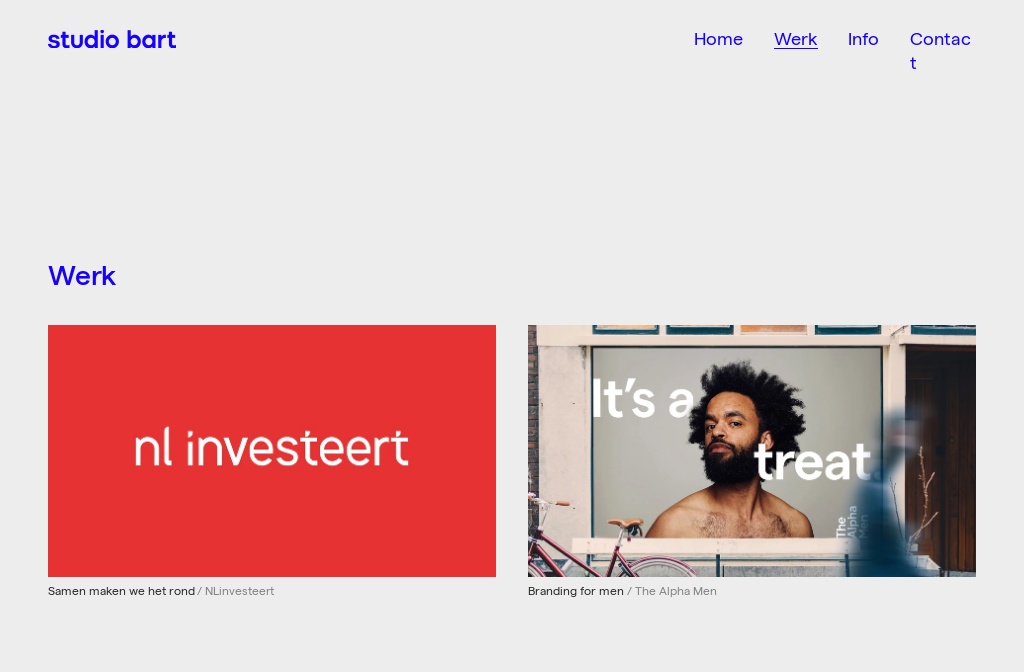 Studio Bart - Strategisch Branding en Design Bureau | Portfolio