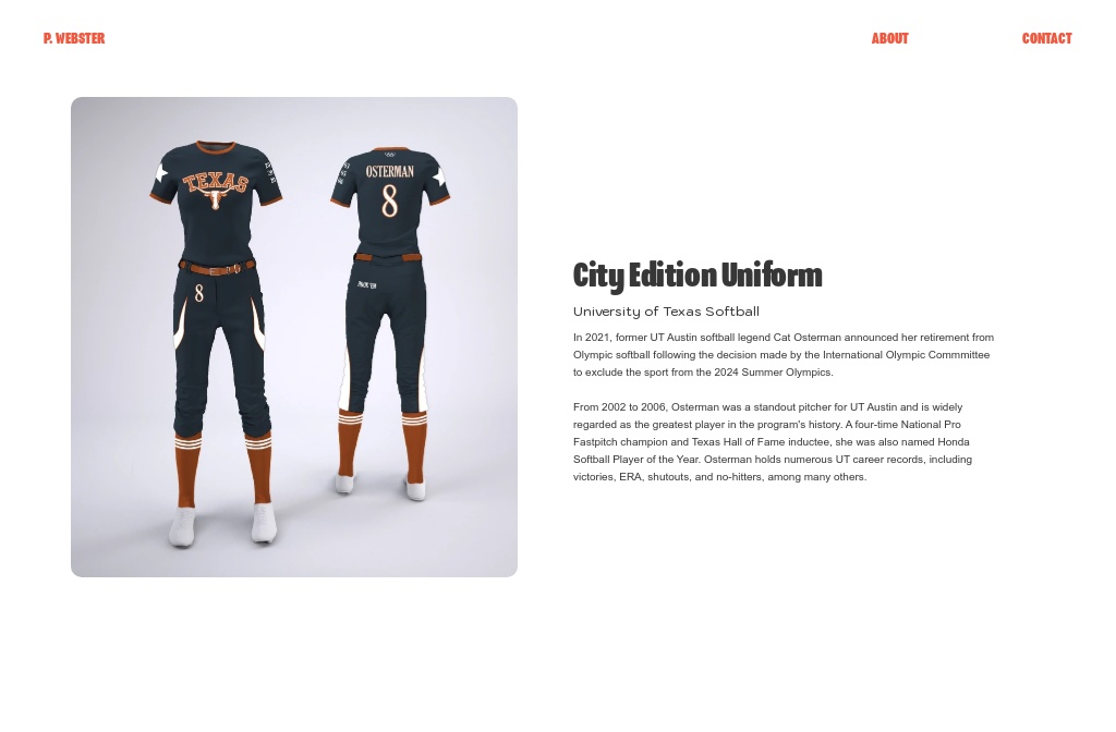 Peyton Webster Design + Photography — Project page - Cat Osterman