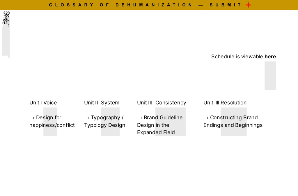 Branding Conflict — Units
