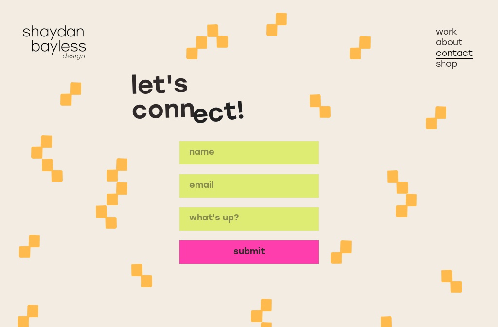 shaydan bayless design — contact