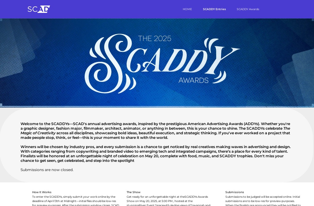 SCAD AD — Scaddy Submission Page
