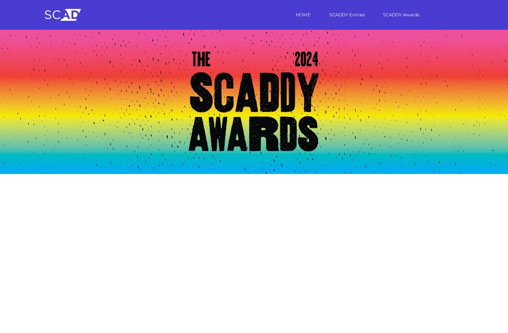 SCAD AD — 2024 Scaddy Awards
