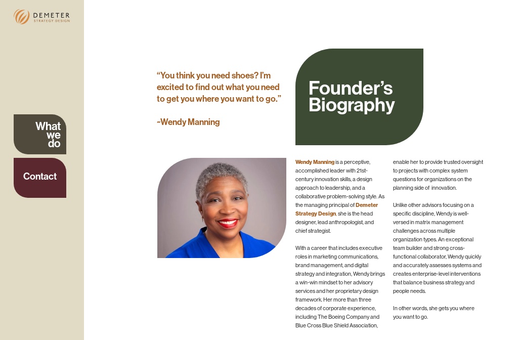 Demeter Strategy — Founder's Biography