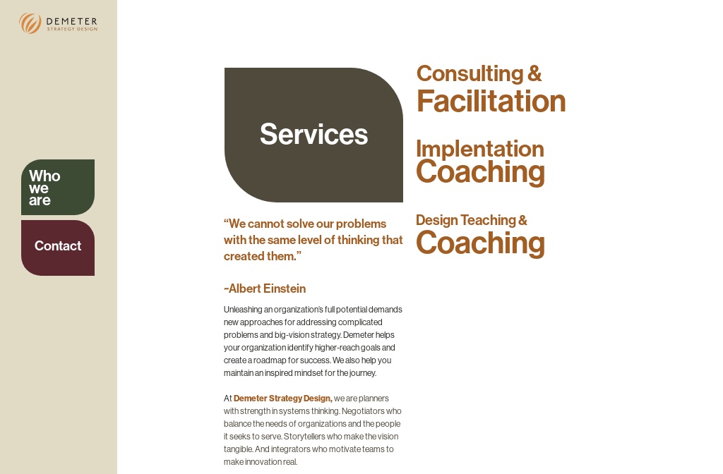 Demeter Strategy — Services