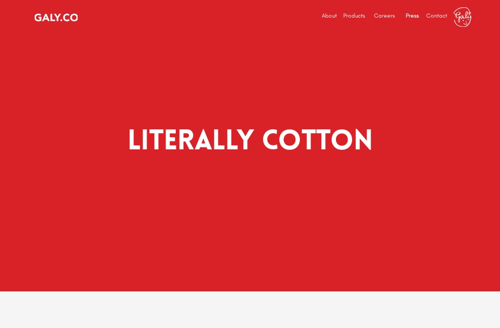 GALY.CO — Cotton