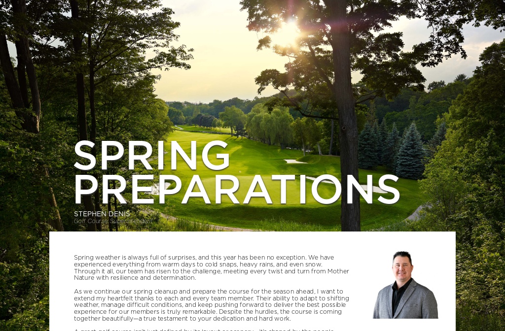 The 19th - April 11, 2025 — Spring Preparations
