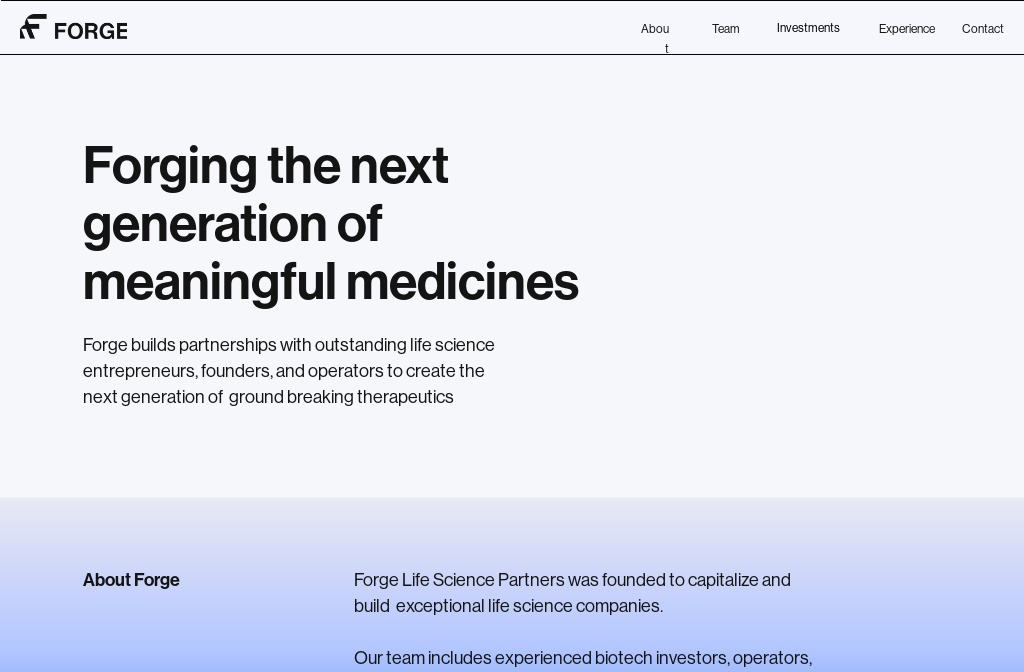 Home | Forge Life Science Partners