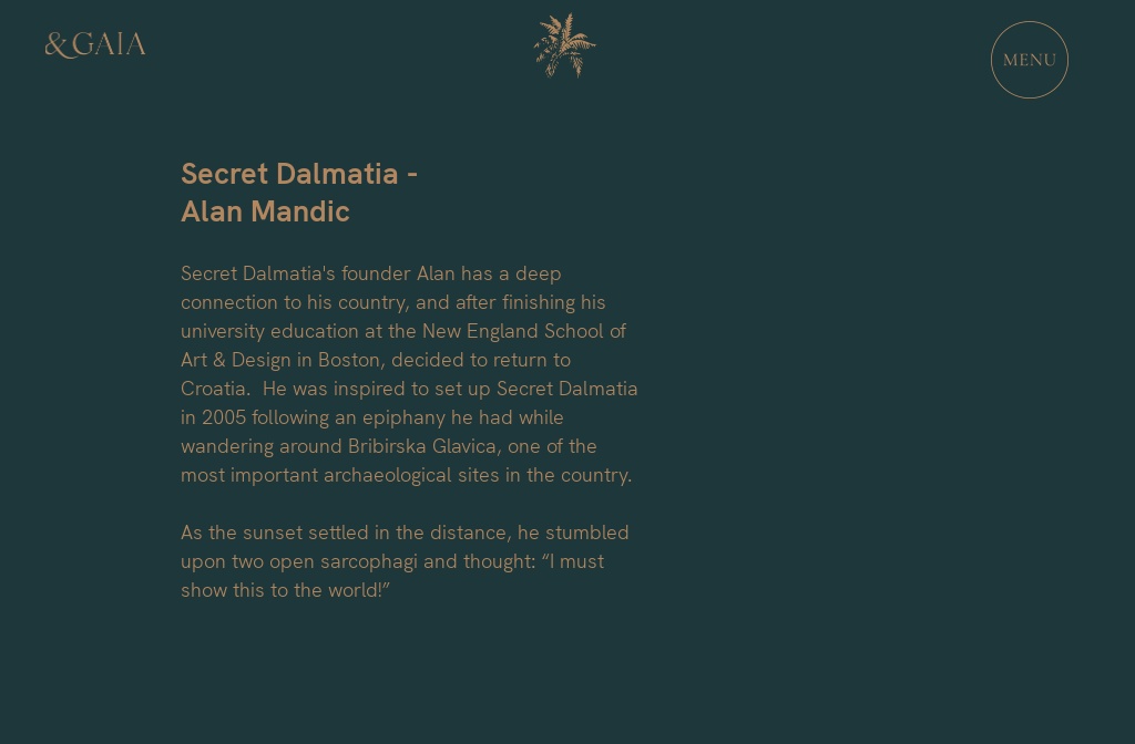 &Gaia — Secret Dalmatia