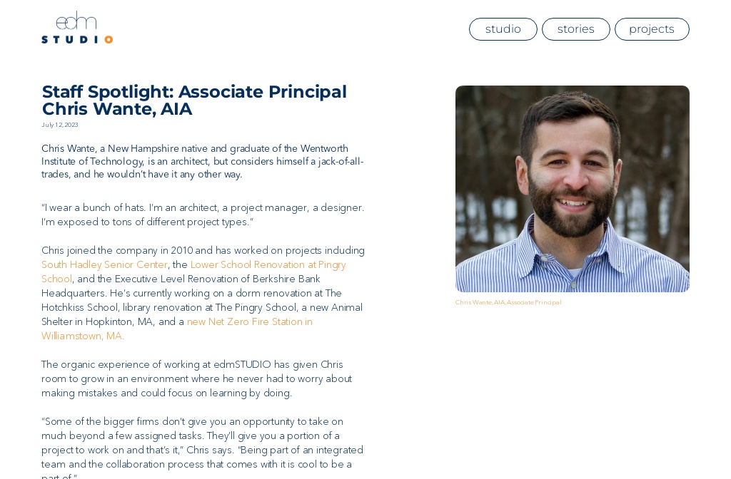 edmSTUDIO - STAFF SPOTLIGHT: CHRIS WANTE