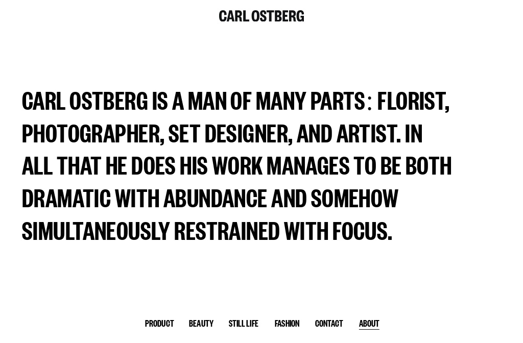 Carl Ostberg — About