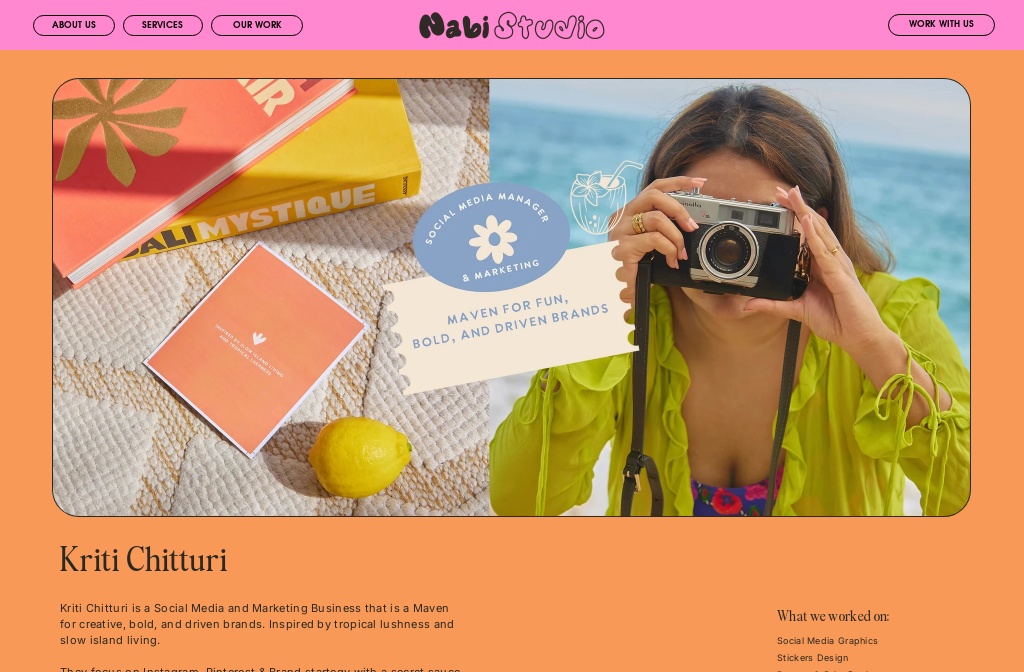 Nabi Studio — Kriti Chitturi Portfolio Project