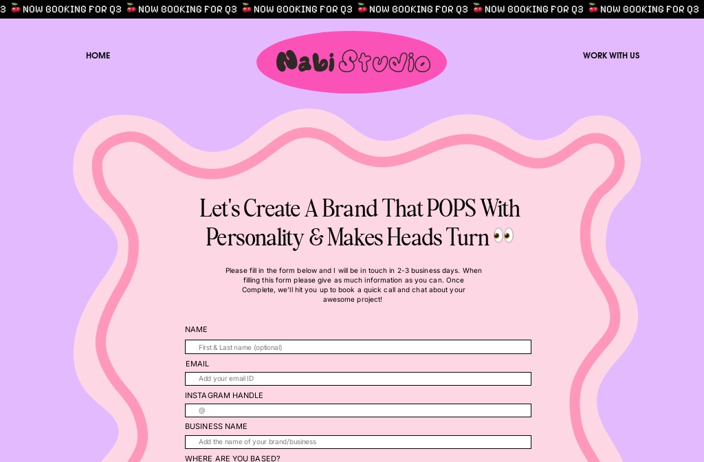 Nabi Studio — Enquiry Form