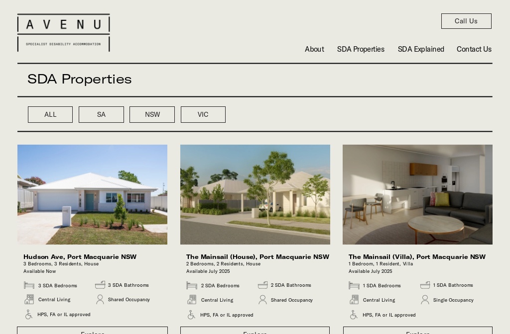 Avenu — SDA Properties NSW