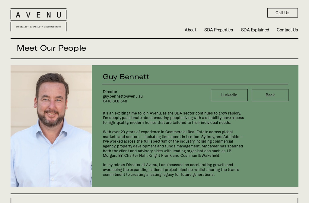 Meet Guy, Avenu Director