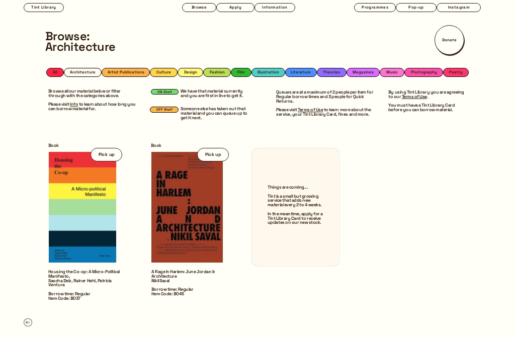 Tint Library — Architecture