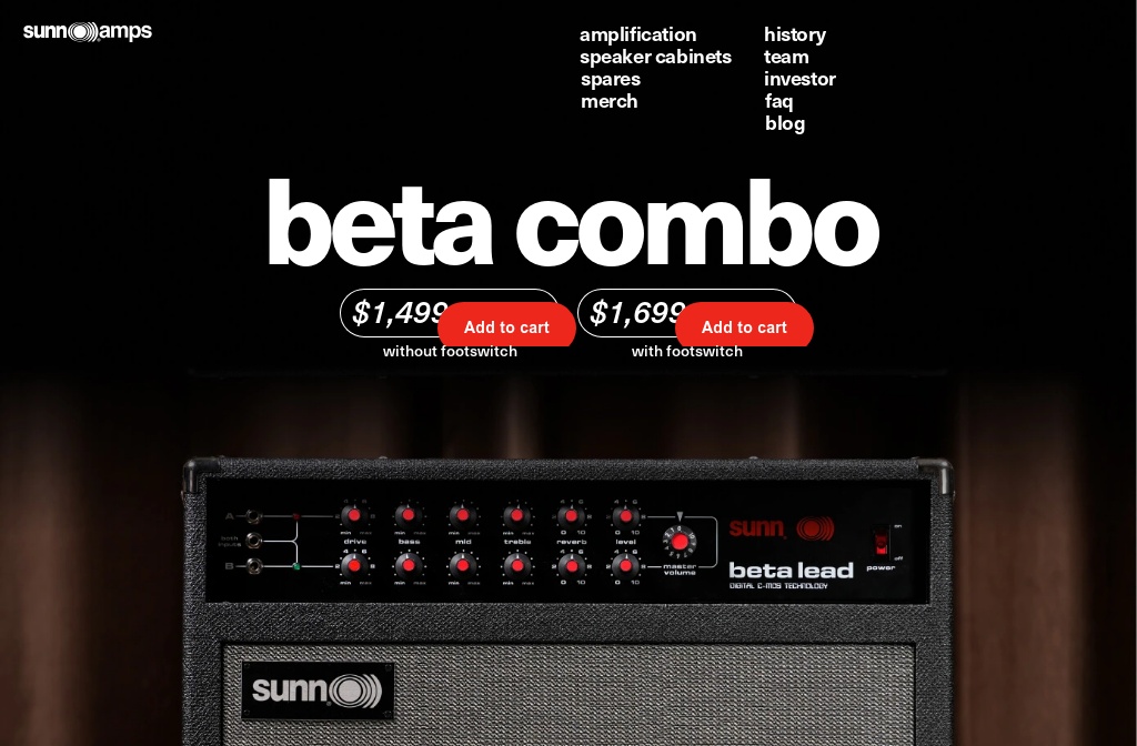 Sunn Amplification — beta combo